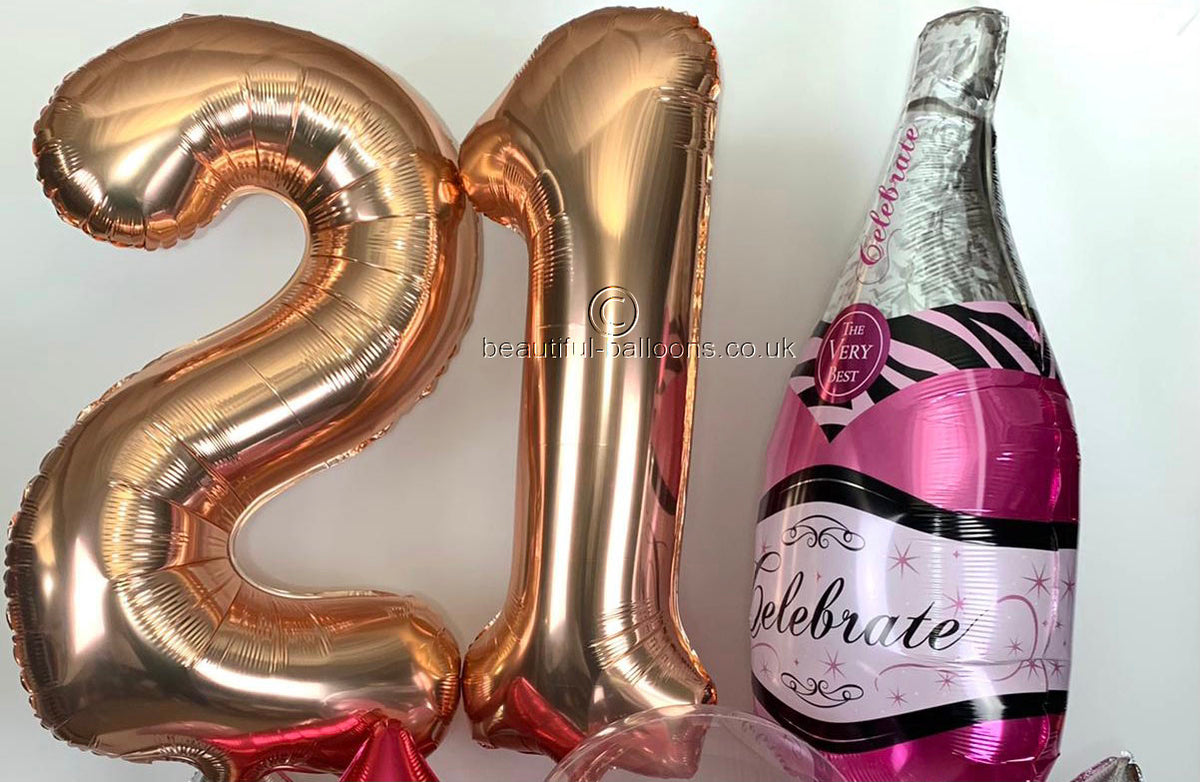 Large Foil Numbers 34" – beautiful balloons