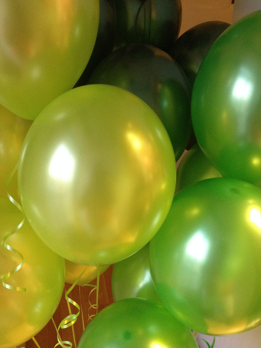 Woodland Range Pearlised, UNFILLED Helium Quality Balloons with Curlin ...