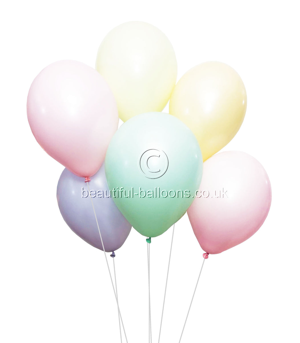 Ice Cream Shades Pastel Rainbow UNFILLED Balloons - pretty summer past ...