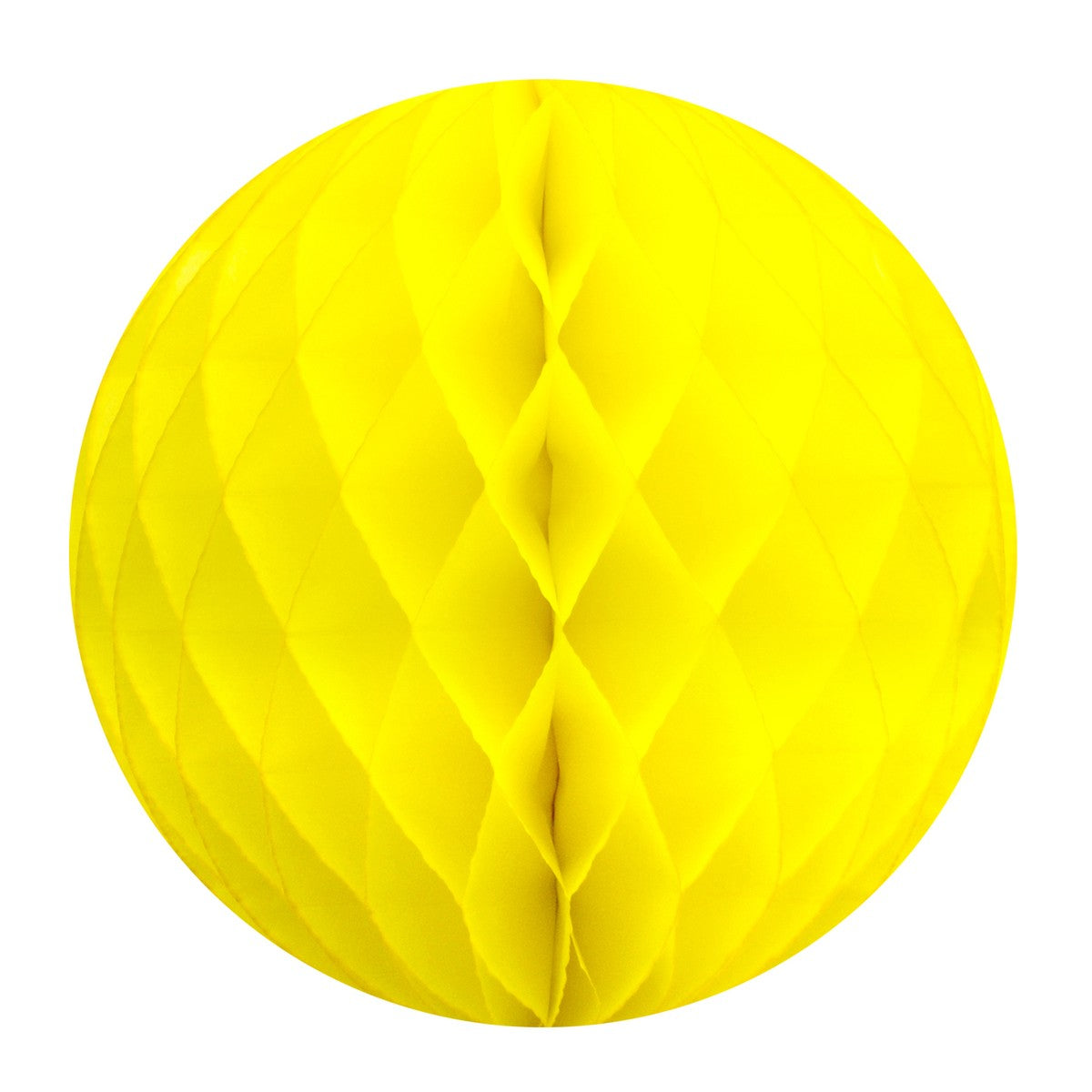 Bright yellow tissue paper honeycomb ball – beautiful balloons