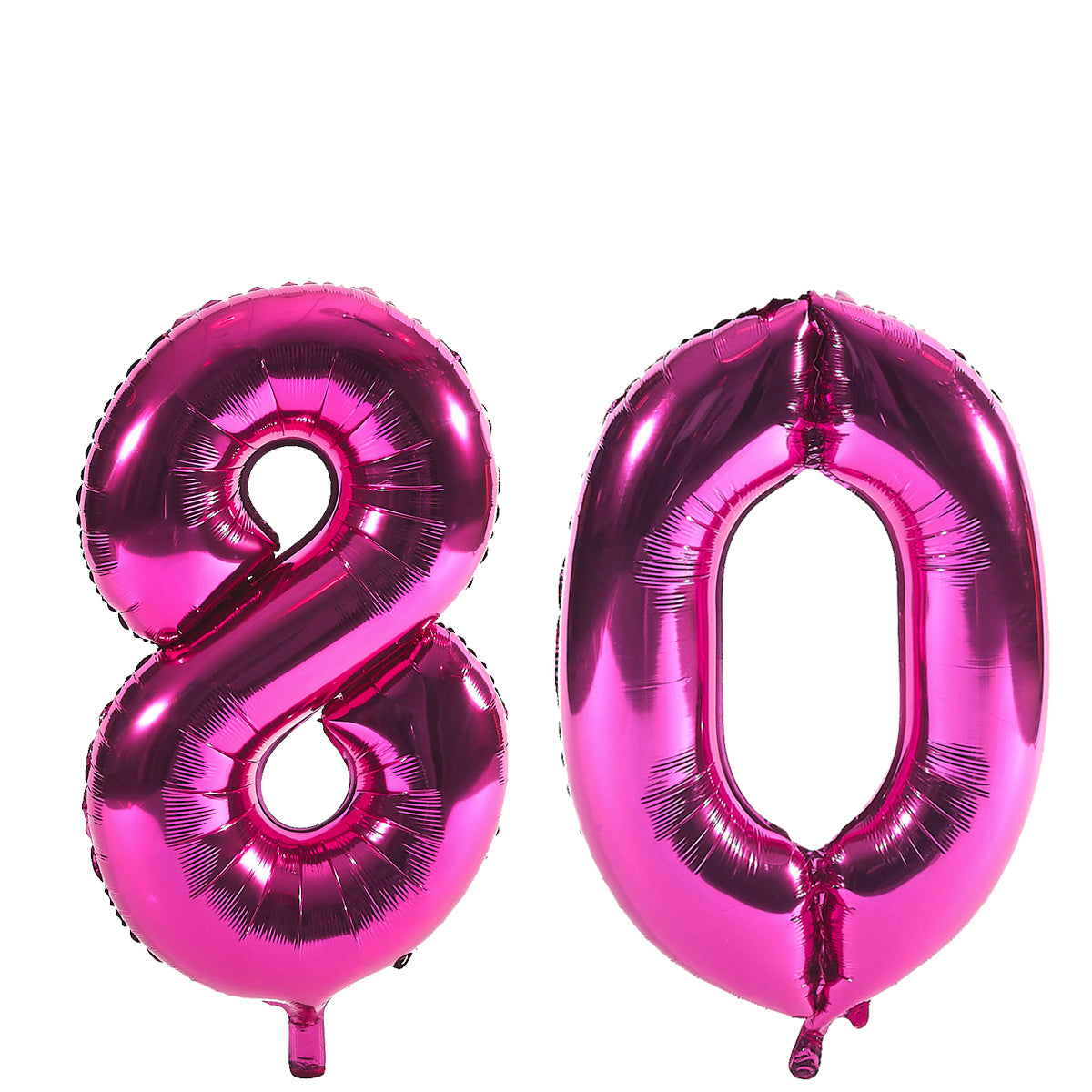 Number 80 Foil Shaped Balloons - Available in 6 colours – beautiful ...
